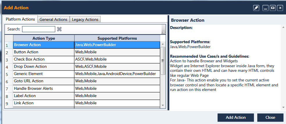 Browser Action