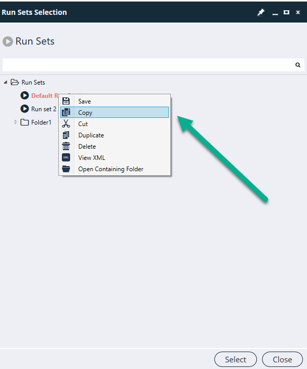 How to Create a Run Set