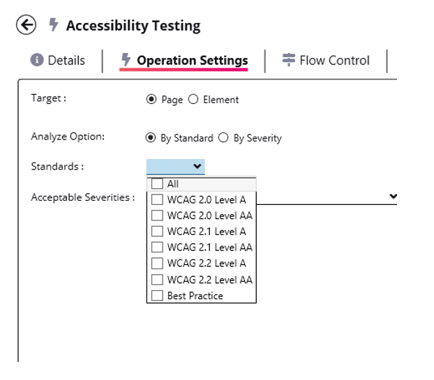 Accessibility Testing Action