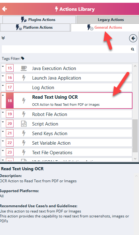Read Text Using OCR